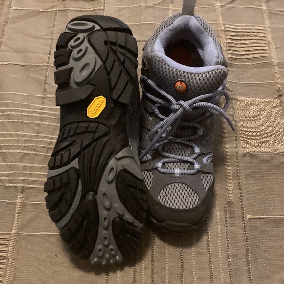 Merrell | Shoes | Merrill Hiking Boots Size 85 Greyperiwinkle Never ...